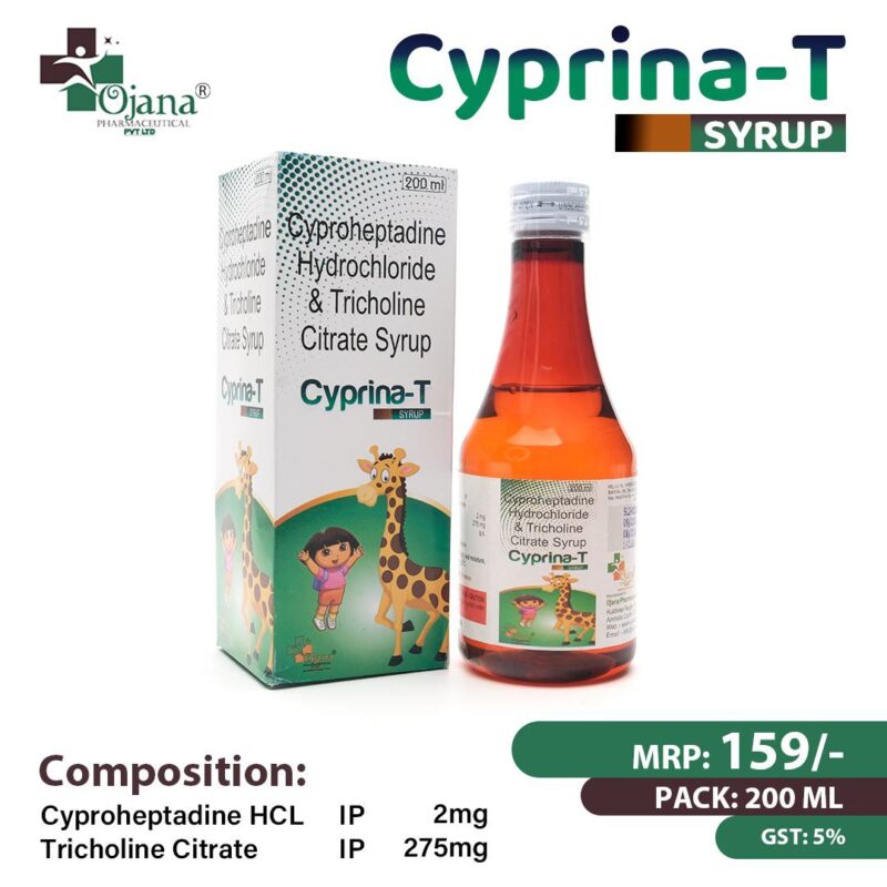 Cyprina-T Syrup | Cyproheptadine & Tricholine Citrate