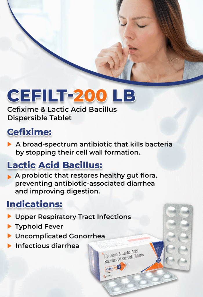 Ceflit 200 LB Cefixime with Lactic Bacillus Tablets